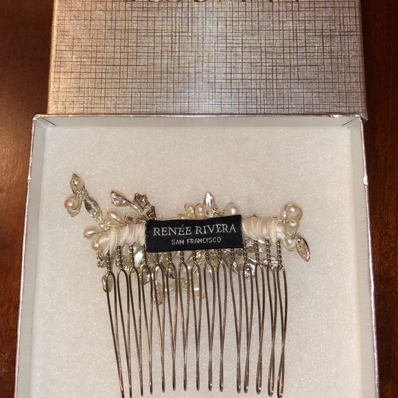 renee rivera | Accessories | Renee Rivera Couture Crystal Bridal Hair ...
